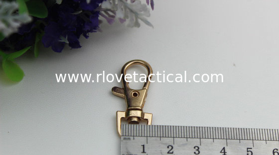 Small zinc alloy metal 10 mm round swivel eye bolt lobster claw snap hook for lanyard