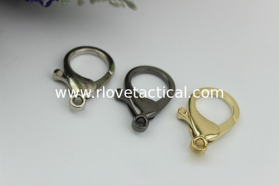 Fashion zinc alloy bag metal mini lobster claw clip snap hook match with metal chain