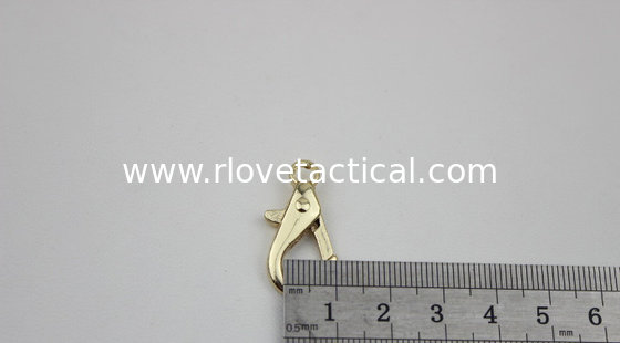 Small metal chain match bag accessories zinc alloy gold snap clip hook 5 mm with high plating