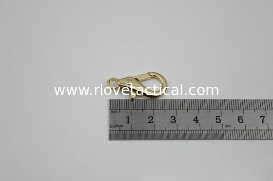Small metal chain match bag accessories zinc alloy gold snap clip hook 5 mm with high plating