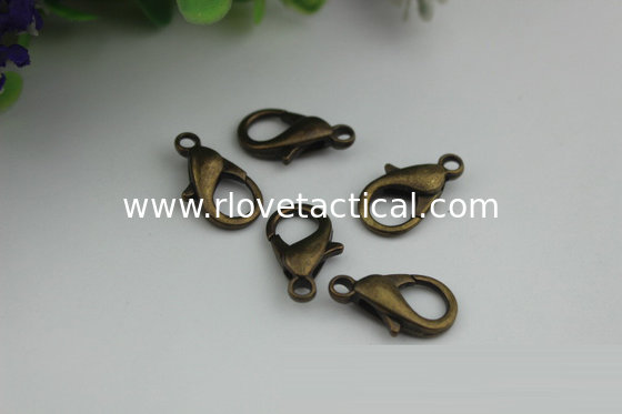 Custom made 4 color zinc alloy length 20 mm bag lobster claw snap hook for metal chains
