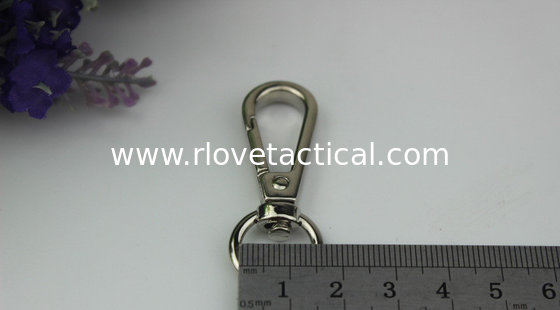 Customized all kinds of color cheap zinc alloy metal round 15 mm snap hook for sling bag