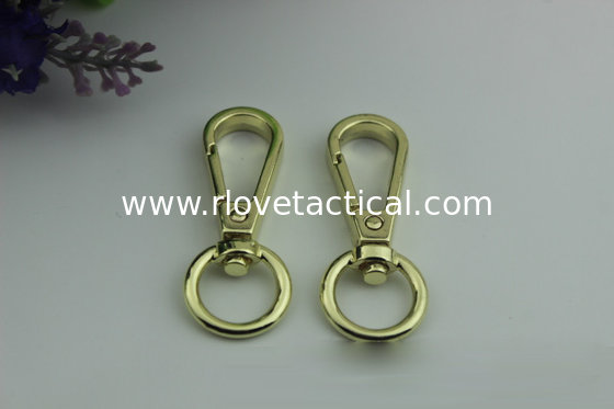Customized all kinds of color cheap zinc alloy metal round 15 mm snap hook for sling bag