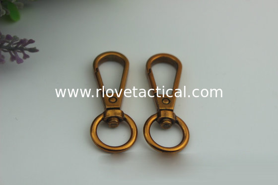 Customized all kinds of color cheap zinc alloy metal round 15 mm snap hook for sling bag