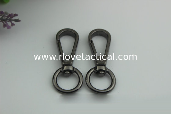 Customized all kinds of color cheap zinc alloy metal round 15 mm snap hook for sling bag