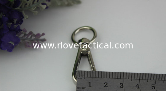 Customized all kinds of color cheap zinc alloy metal round 15 mm snap hook for sling bag