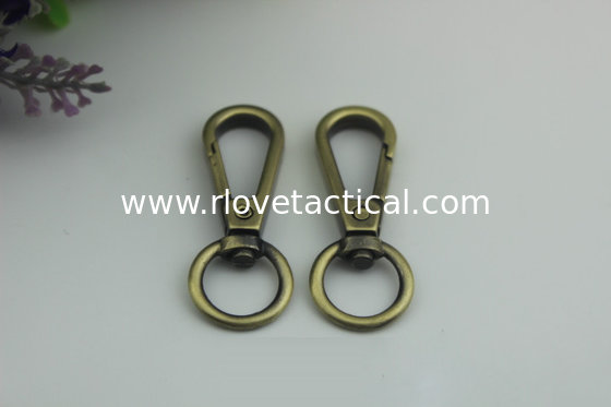 Customized all kinds of color cheap zinc alloy metal round 15 mm snap hook for sling bag