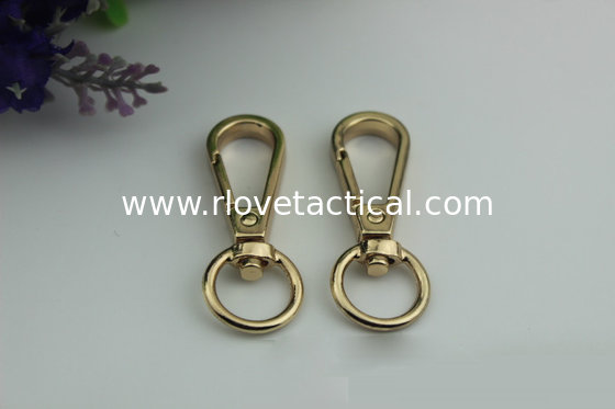 Customized all kinds of color cheap zinc alloy metal round 15 mm snap hook for sling bag
