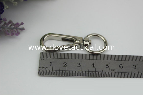 Customized all kinds of color cheap zinc alloy metal round 15 mm snap hook for sling bag