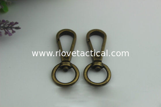 Customized all kinds of color cheap zinc alloy metal round 15 mm snap hook for sling bag