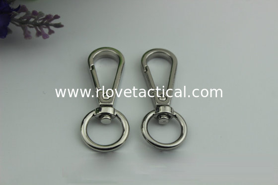Customized all kinds of color cheap zinc alloy metal round 15 mm snap hook for sling bag