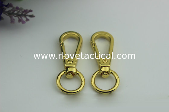 Customized all kinds of color cheap zinc alloy metal round 15 mm snap hook for sling bag