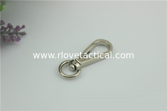 Factory direct sale metal zinc alloy 10 mm hanging brush anti brass snap hook for handbag