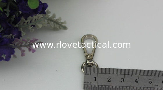 Factory direct sale metal zinc alloy 10 mm hanging brush anti brass snap hook for handbag
