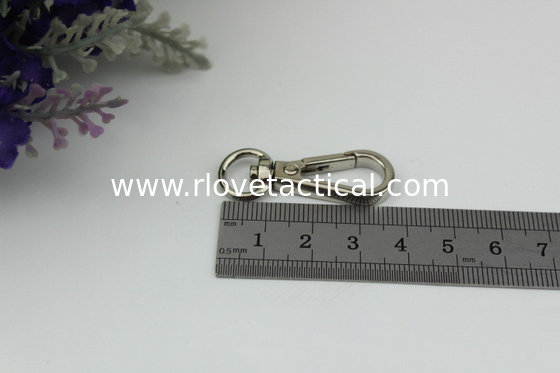 Factory direct sale metal zinc alloy 10 mm hanging brush anti brass snap hook for handbag