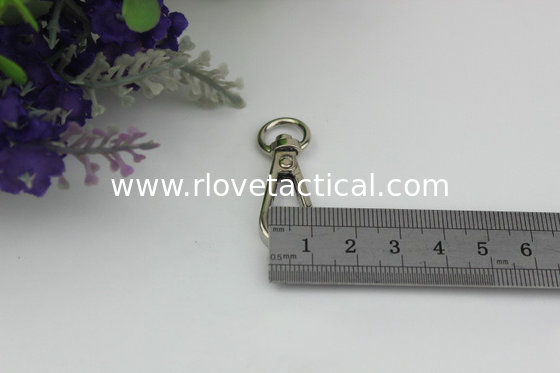 Factory direct sale metal zinc alloy 10 mm hanging brush anti brass snap hook for handbag