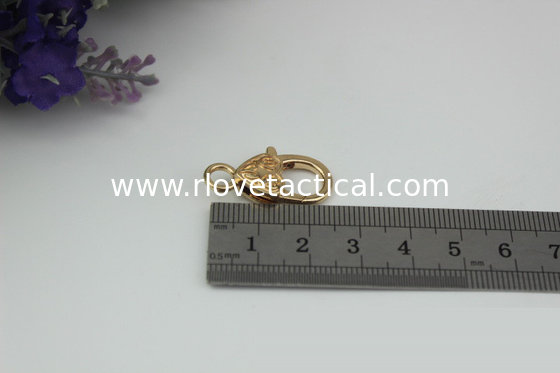 Gold zinc alloy bag hardware mini 5 mm lanyard snap hook suitable for metal chains