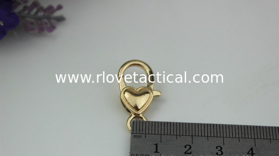 Hanging plating gold not pattern handbag hardware zinc alloy snap clip hook 5 mm for metal chains