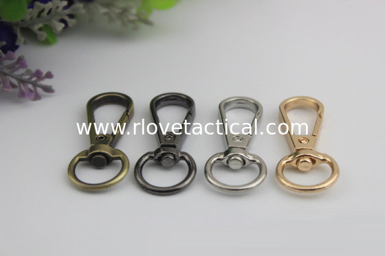 Supply plating 4 color zinc alloy 15 mm cheap snap hooks for webbing