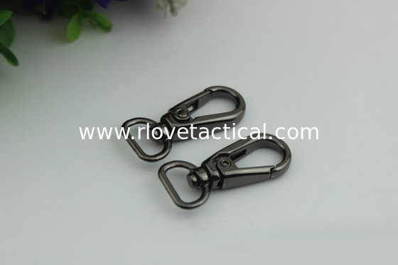 Manufacturing plating 6 color high quality metal d ring snap hooks 13 mm for handbag