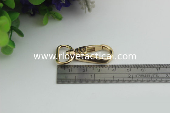 Manufacturing plating 6 color high quality metal d ring snap hooks 13 mm for handbag