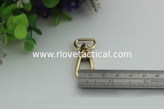 Manufacturing plating 6 color high quality metal d ring snap hooks 13 mm for handbag