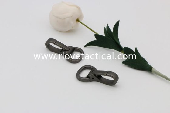 Innovative customized gunmetal color 16.3 mm galvanized snap hook for handbags