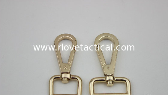 2018 High plating gold zinc alloy 20 & 26 mm square eye bolt metal snap hook for handbags