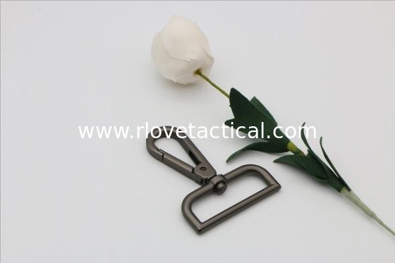 Good quality plating gunmetal color 38.5 mm metal snap hook lanyard for purse