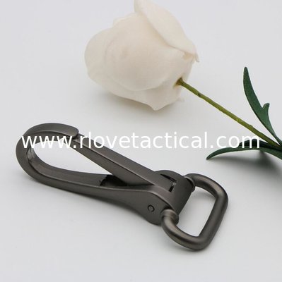 Good plating zinc alloy gunmetal 1 inch snap spring hook for straps