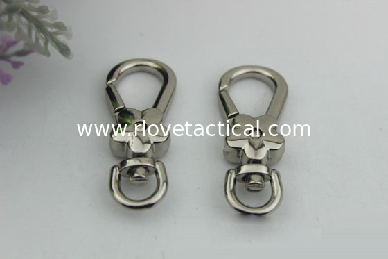 Fashion wild style 4 color cute flower zinc alloy metal snap hook with hole 10 mm