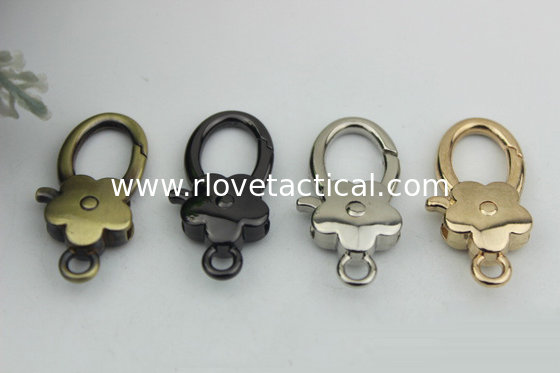 Promotion 4 color zinc alloy small 5 mm handbag snap hook wholesale