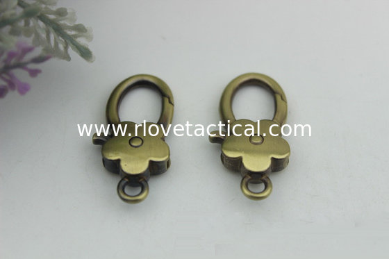Promotion 4 color zinc alloy small 5 mm handbag snap hook wholesale