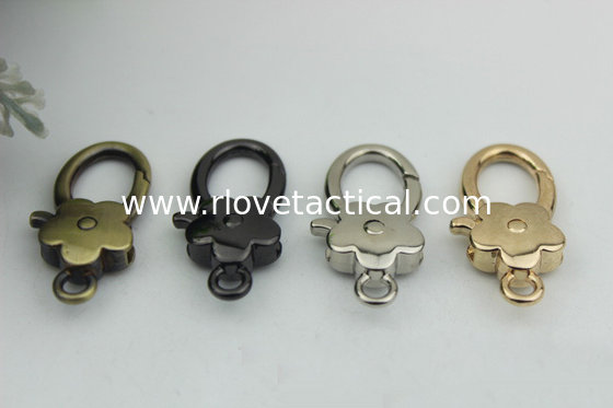 Promotion 4 color zinc alloy small 5 mm handbag snap hook wholesale