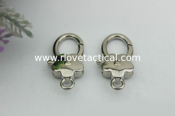 Promotion 4 color zinc alloy small 5 mm handbag snap hook wholesale