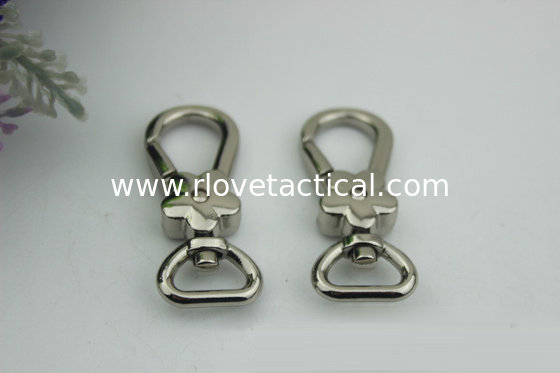 New arrival zinc alloy metal accessories 12 mm nickle snap hook for bags