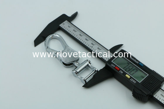 Factory supply custom high end gold & nickel color metal car key chain buckles 78 *24.9 mm
