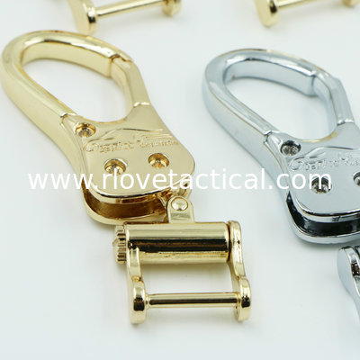 Factory supply custom high end gold & nickel color metal car key chain buckles 78 *24.9 mm