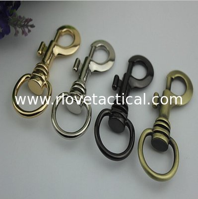 Europe popular fashion 24 mm metal nickel dog leash snap hook for pet collar