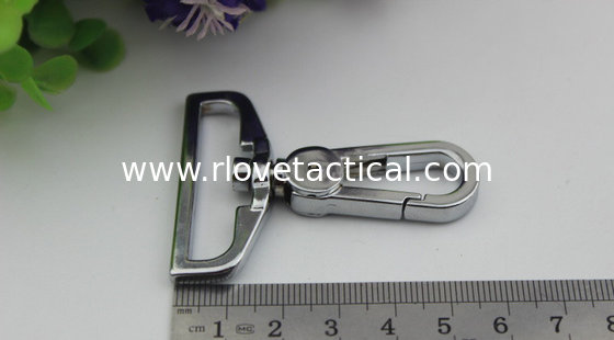 High end quality nickel & gunmetal color 38 mm snap hook bag with polishing