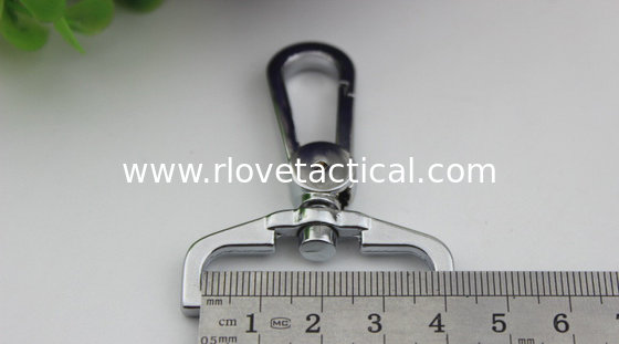 High end quality nickel & gunmetal color 38 mm snap hook bag with polishing
