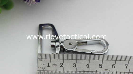 High end quality nickel & gunmetal color 38 mm snap hook bag with polishing
