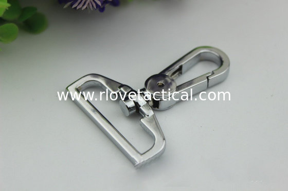 High end quality nickel & gunmetal color 38 mm snap hook bag with polishing
