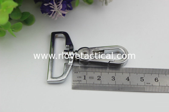 High end quality nickel & gunmetal color 38 mm snap hook bag with polishing
