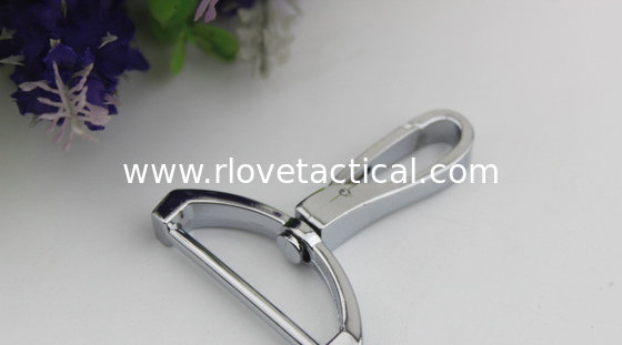 Eco-friendly zinc alloy material 2 color gunmetal & nickel d ring snap hook with high plating
