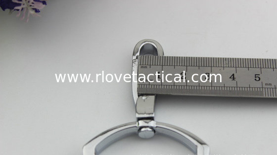 Eco-friendly zinc alloy material 2 color gunmetal & nickel d ring snap hook with high plating