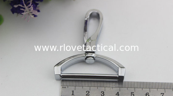 Eco-friendly zinc alloy material 2 color gunmetal & nickel d ring snap hook with high plating