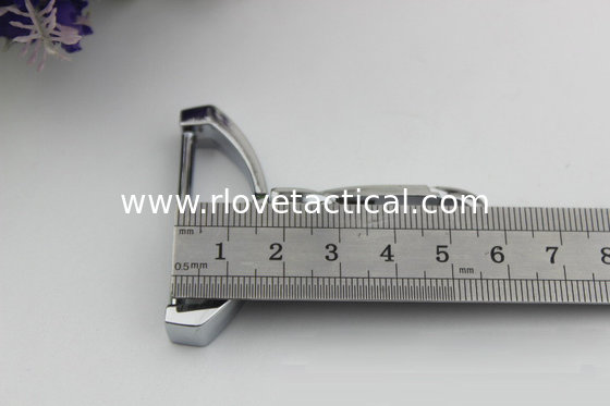 Eco-friendly zinc alloy material 2 color gunmetal & nickel d ring snap hook with high plating
