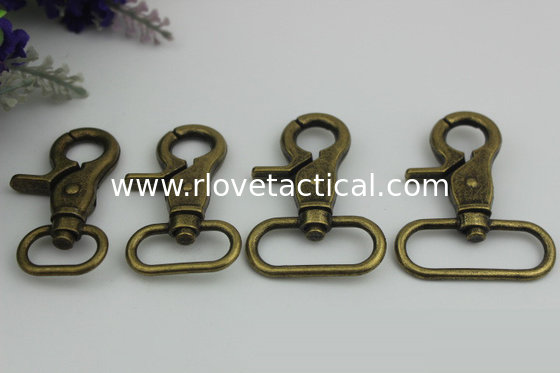 India hot sales anti brass zinc alloy all kinds of size heavy duty snap hook for bags