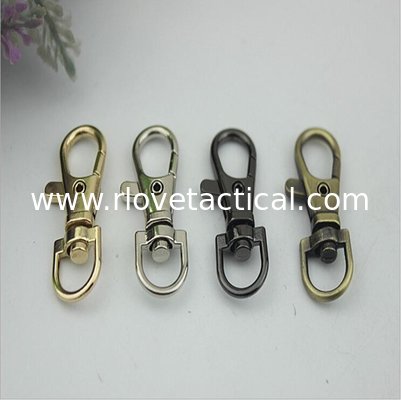 Favourable price hot products 4 color zinc alloy metal 10 mm lobster claw snap hook for sling bag